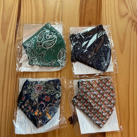 Tory Burch | Accessories | Tory Burch Set Of 4 Patterned Face Masks ...